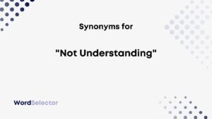Synonyms for "Not Understanding" - WordSelector